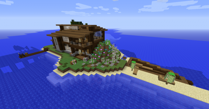Modern Resort House Minecraft Map