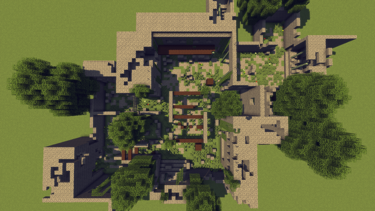 The ruins TDM - Detailed PvP map Minecraft Map