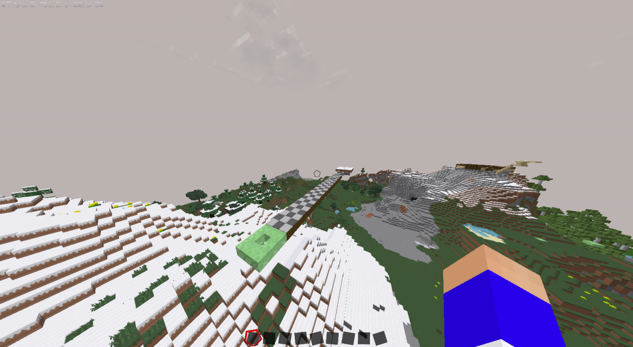 An different Jump and Run Minecraft Map