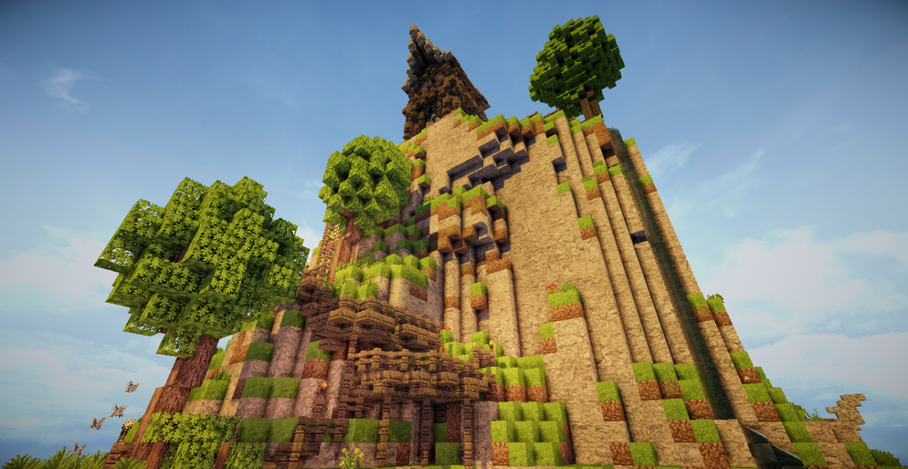 A fantasy village on a amazing mountain . #WeAreConquest Minecraft Map