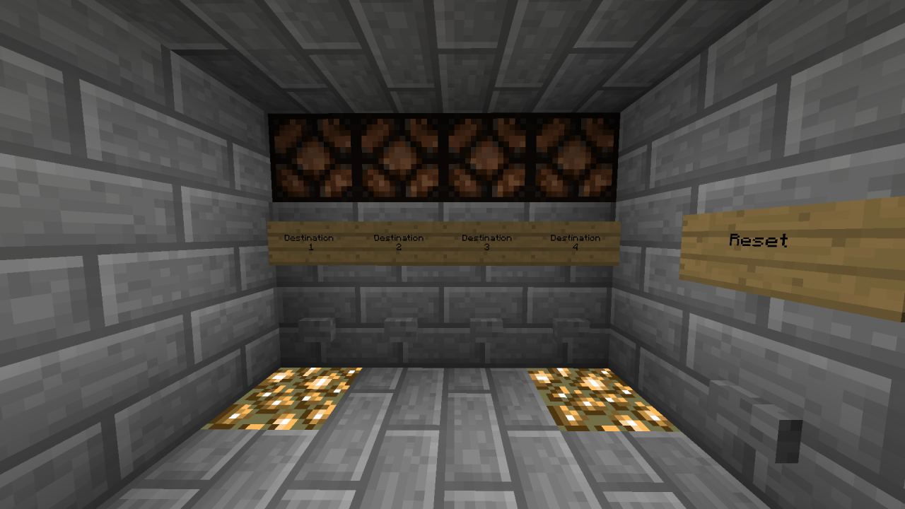 Railroad station, infinitely expandable. Minecraft Map