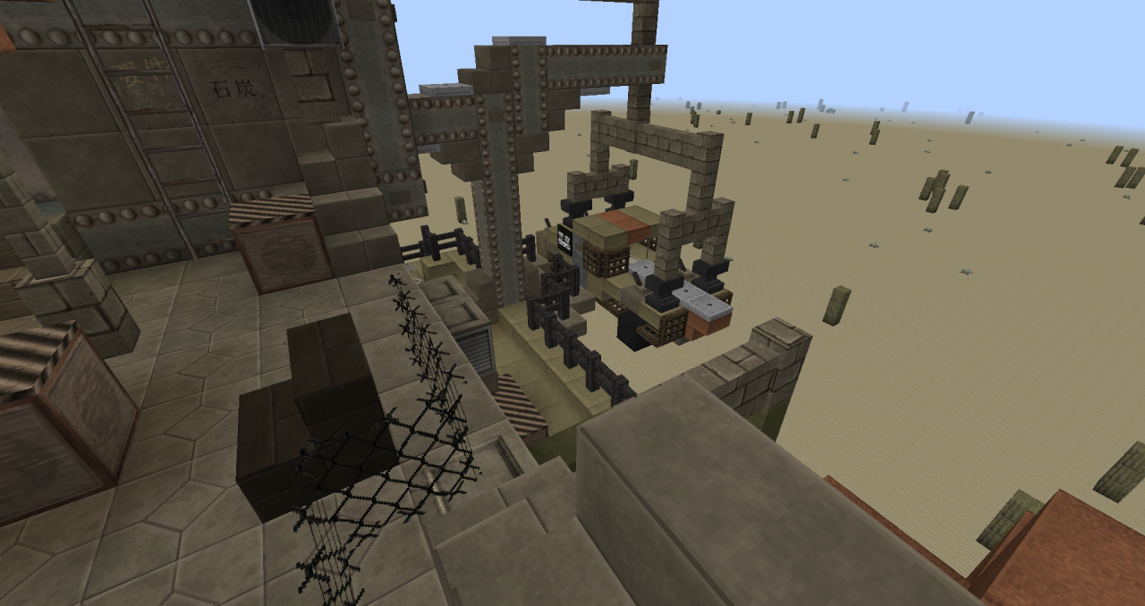 Caterpillar 797 inspired post apocalyptic vehicle Minecraft Map