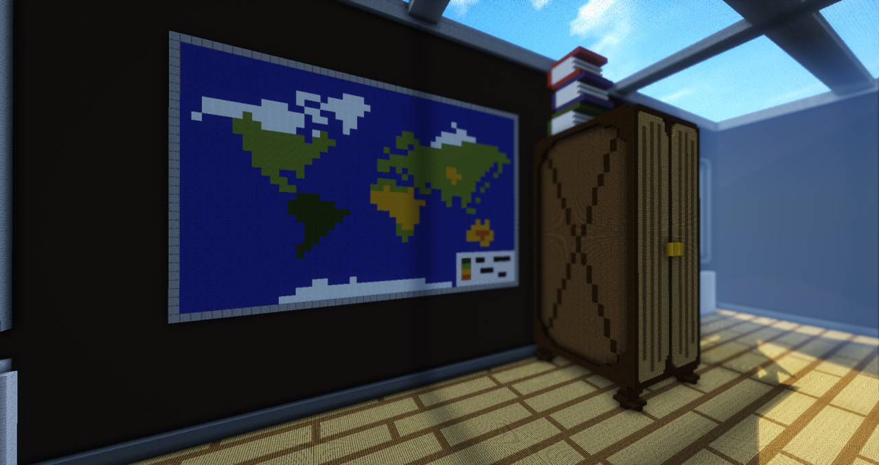 Classroom Minecraft Map 1050