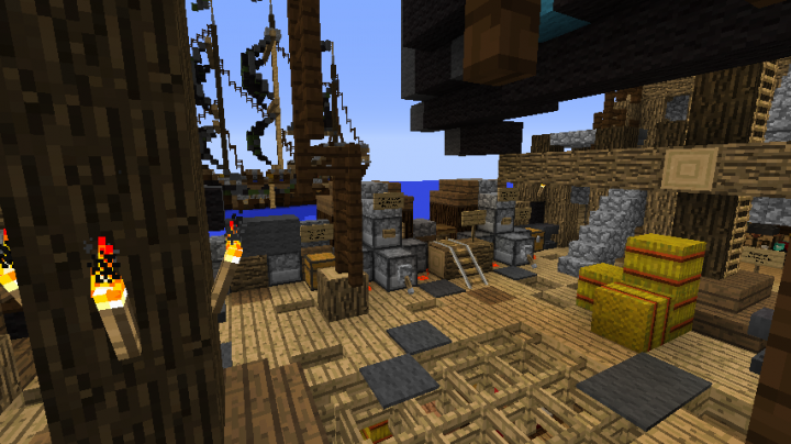 WhiteStar Pirate Ship Battle Game Minecraft Map