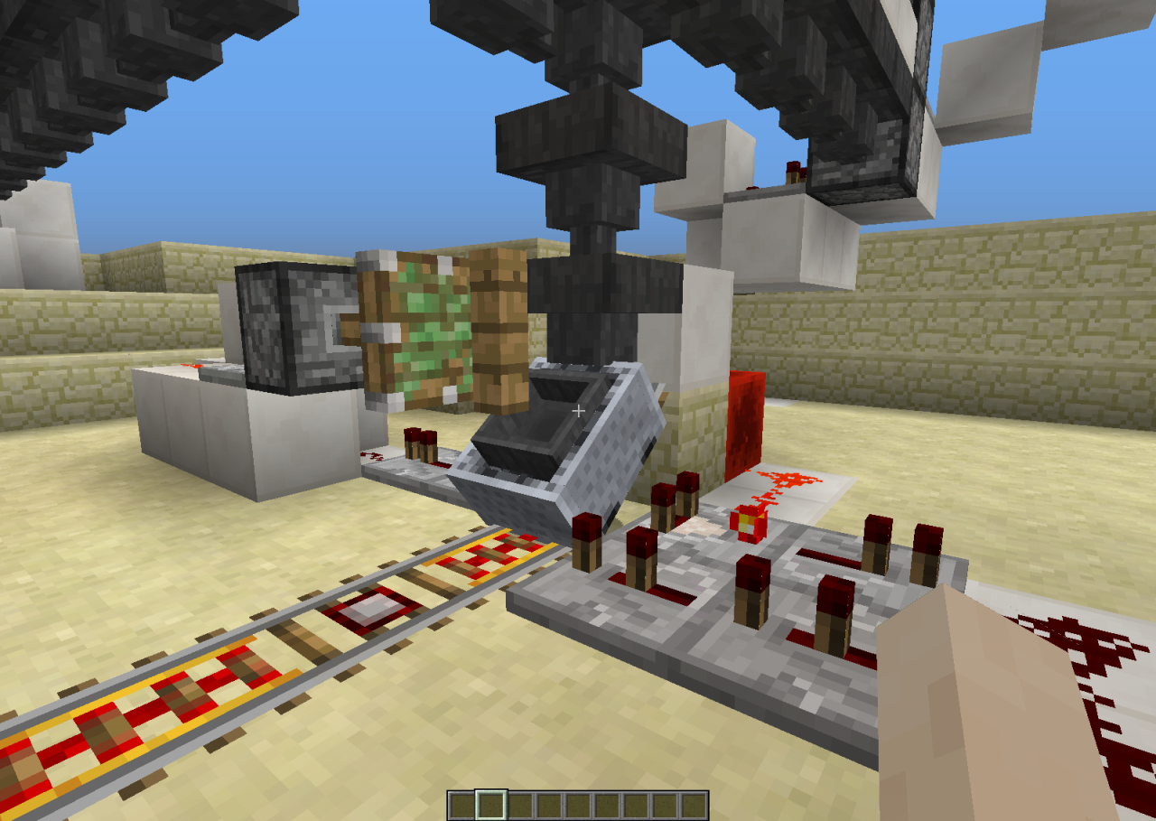fully automatic raw chicken farm with sorting and transport Minecraft Map