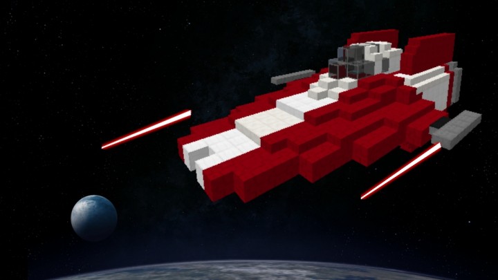 Star Wars VIII A-Wing Minecraft Map