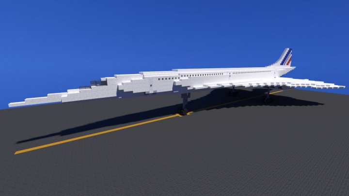 Concorde - 2:1 scale Minecraft Map