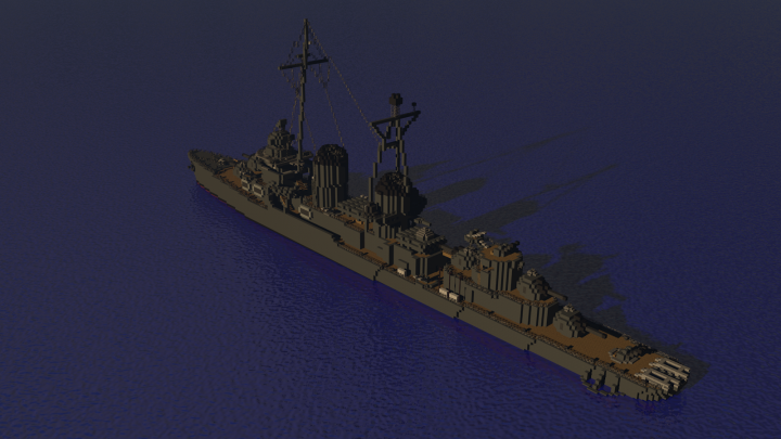The U.S.S. La Vallette DD-448 Minecraft Map