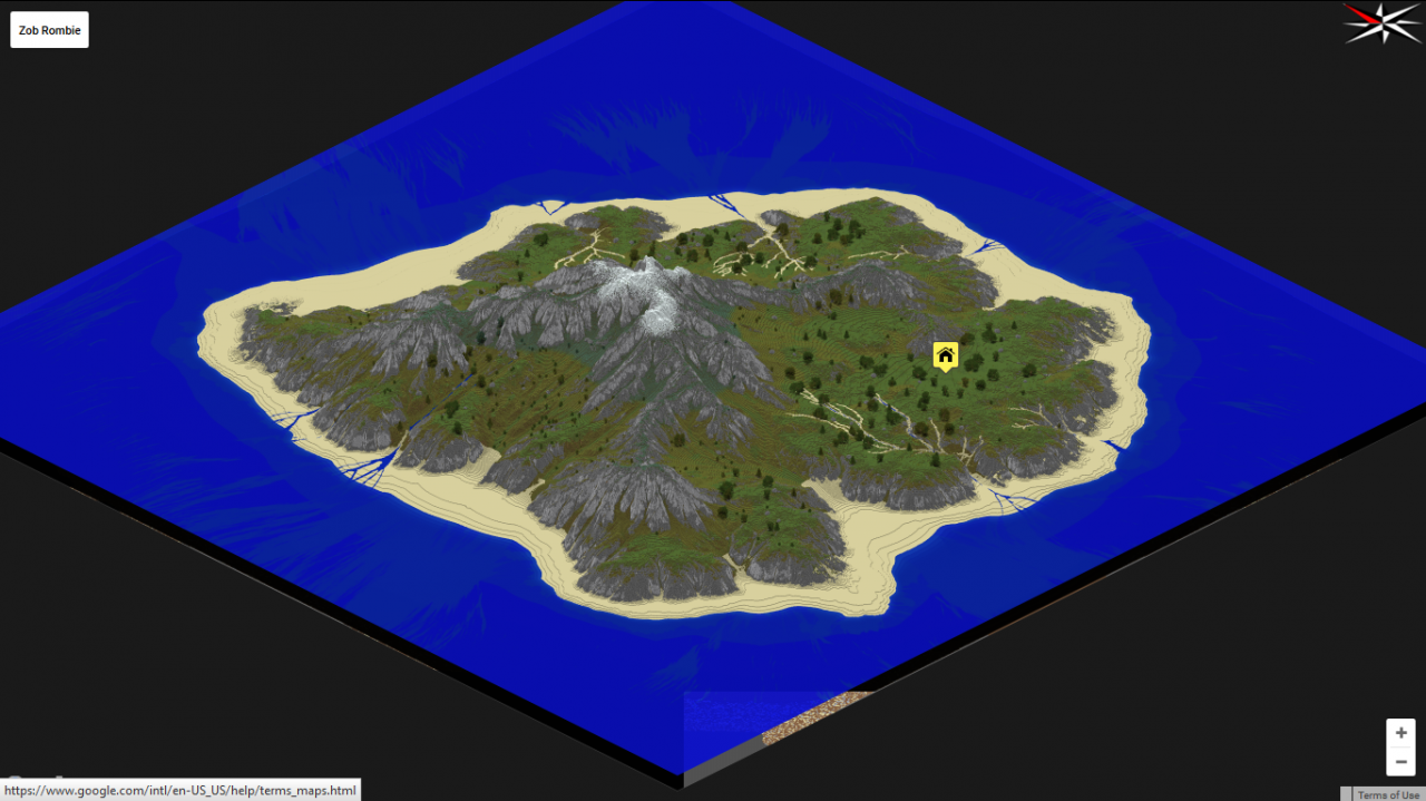 2000x2000 Realistic Custom Terrain - With Download Minecraft Map