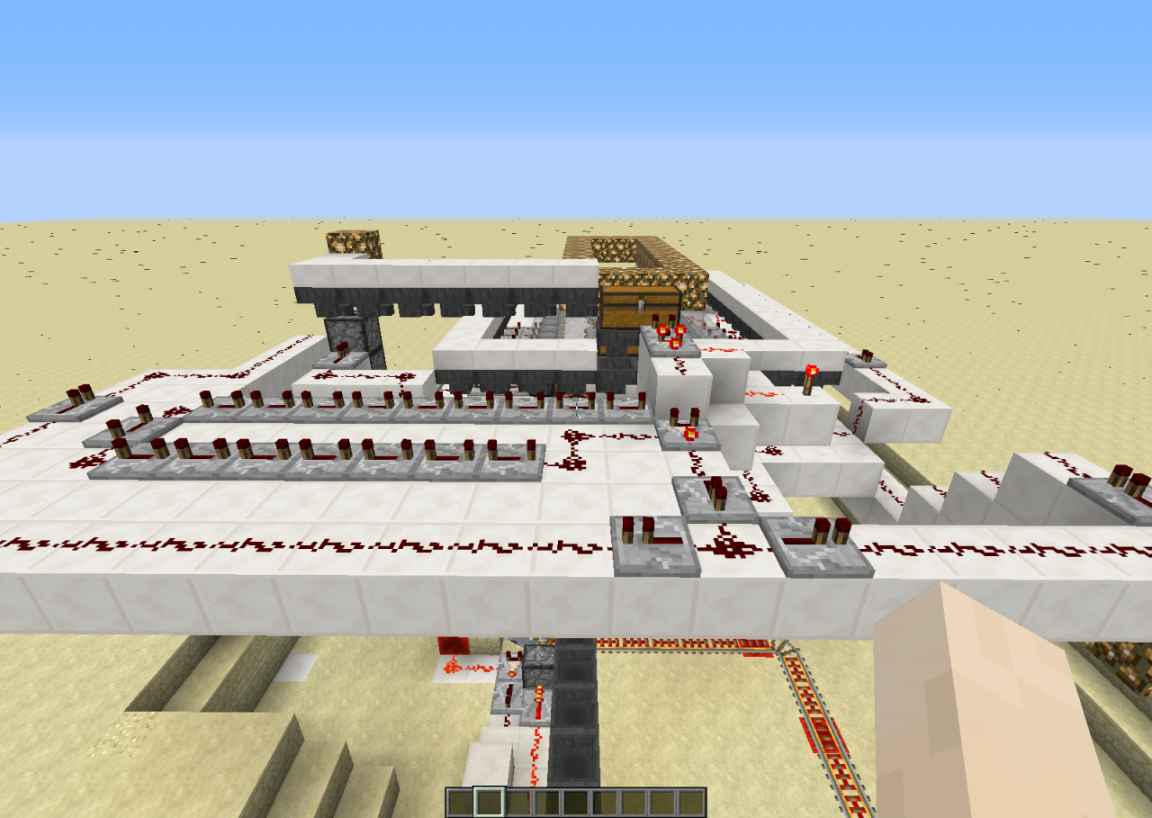 fully automatic raw chicken farm with sorting and transport Minecraft Map