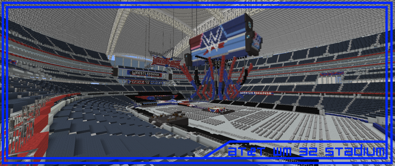 AT&T Stadium-WWE WrestleMania 32 Minecraft Map