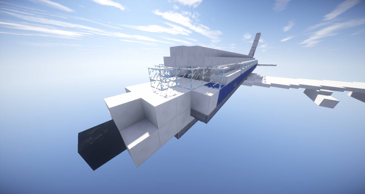 Boeing 707-300 1:1 (2:1 Interior!) Minecraft Map