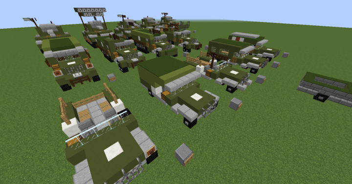 US WW2 Ground Vehicles Pack Minecraft Map