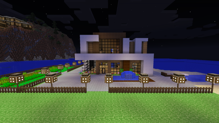 Modern House Ocean Side Minecraft Map