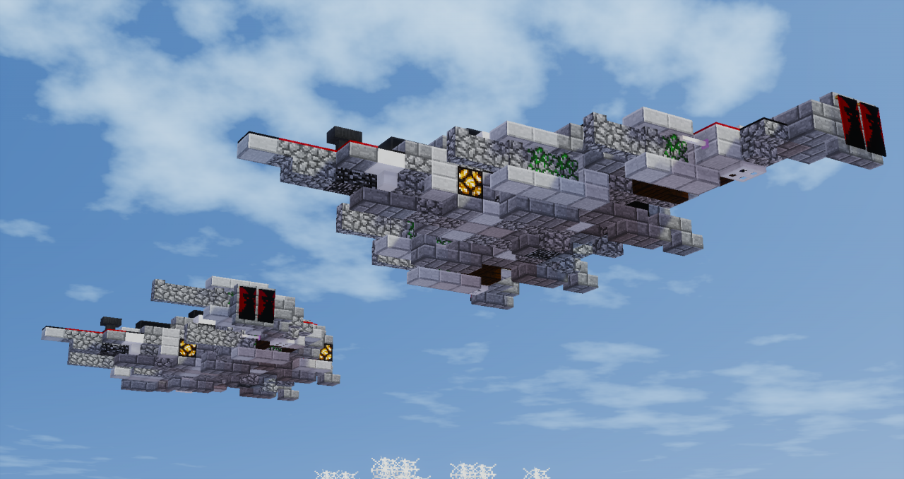 WWW-132 "Wide "W" Wing" Heavy Fighter Minecraft Map