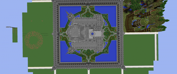Classical-renaissance palace. Minecraft Map