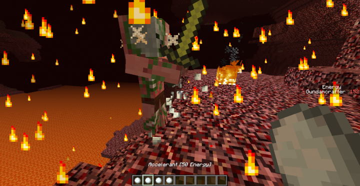 Ember armor in one command Minecraft Map