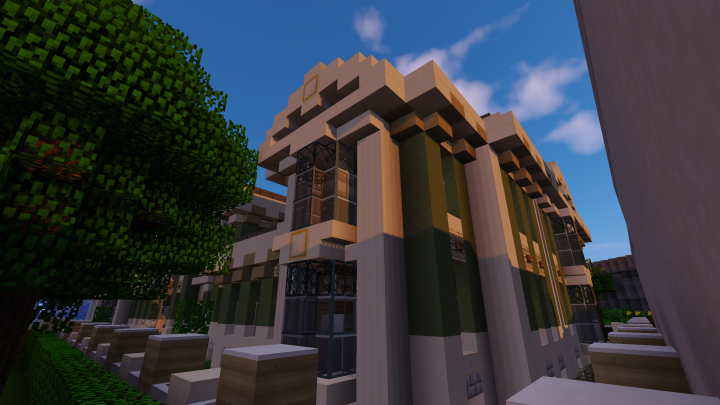 Greenfield Project - Neoclassical Mansion Minecraft Map