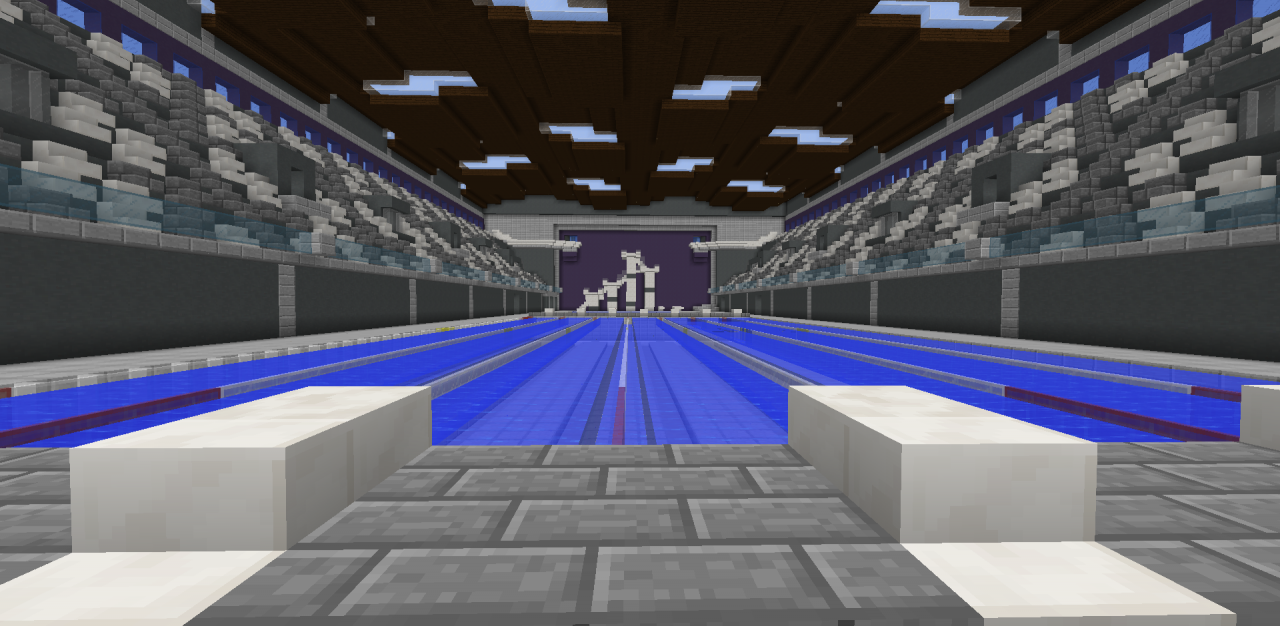 Olympic swimming pools complex Minecraft Map