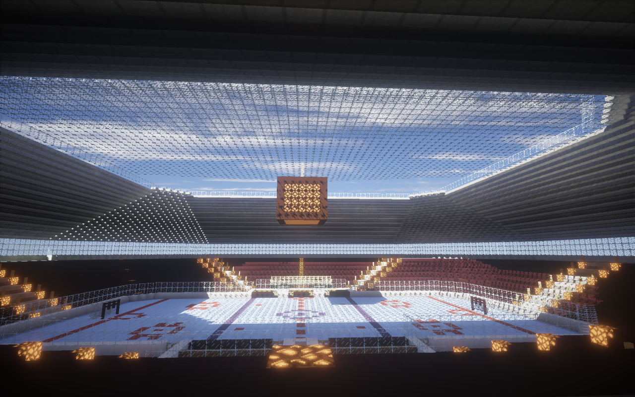 Ice-Hockey arena Minecraft Map