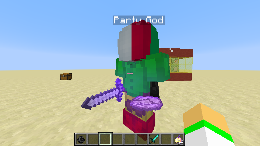 Party God Boss Fight Only one command Minecraft Map