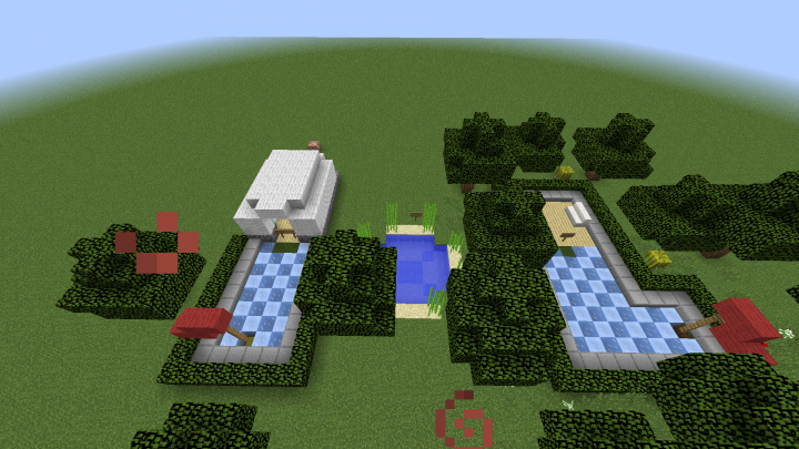finished the mini-golf Minecraft Map
