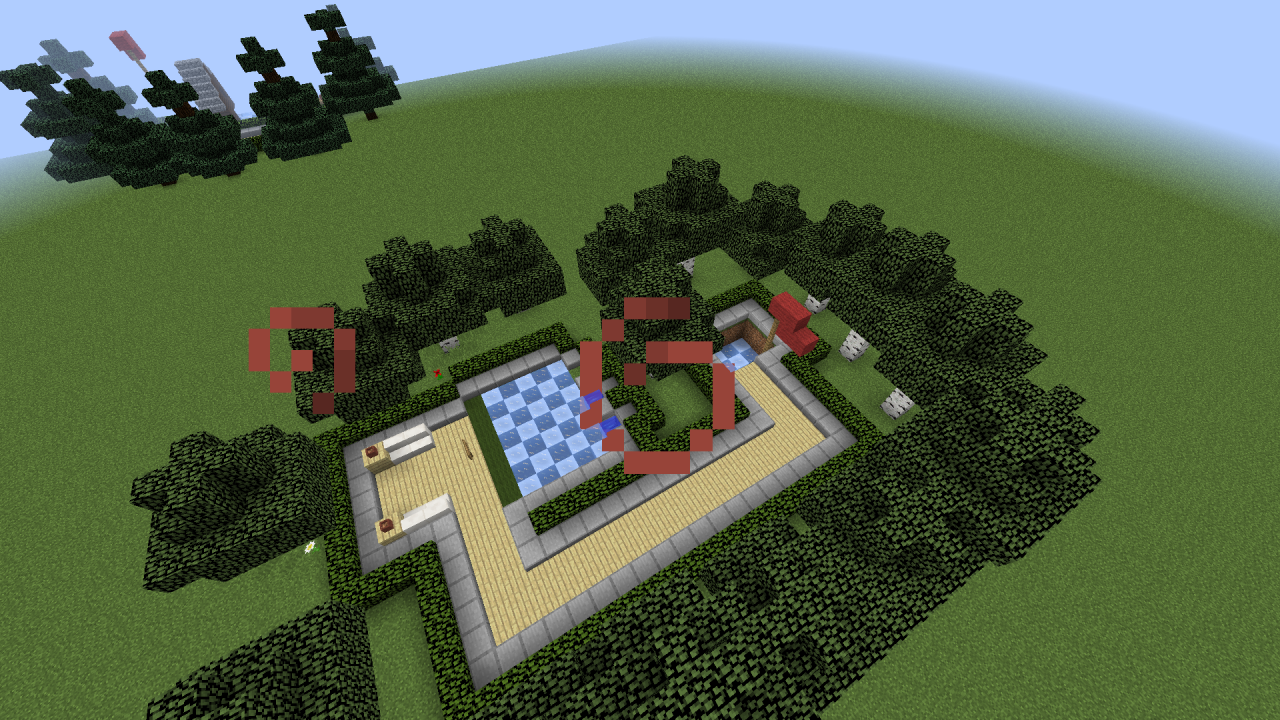 finished the mini-golf Minecraft Map