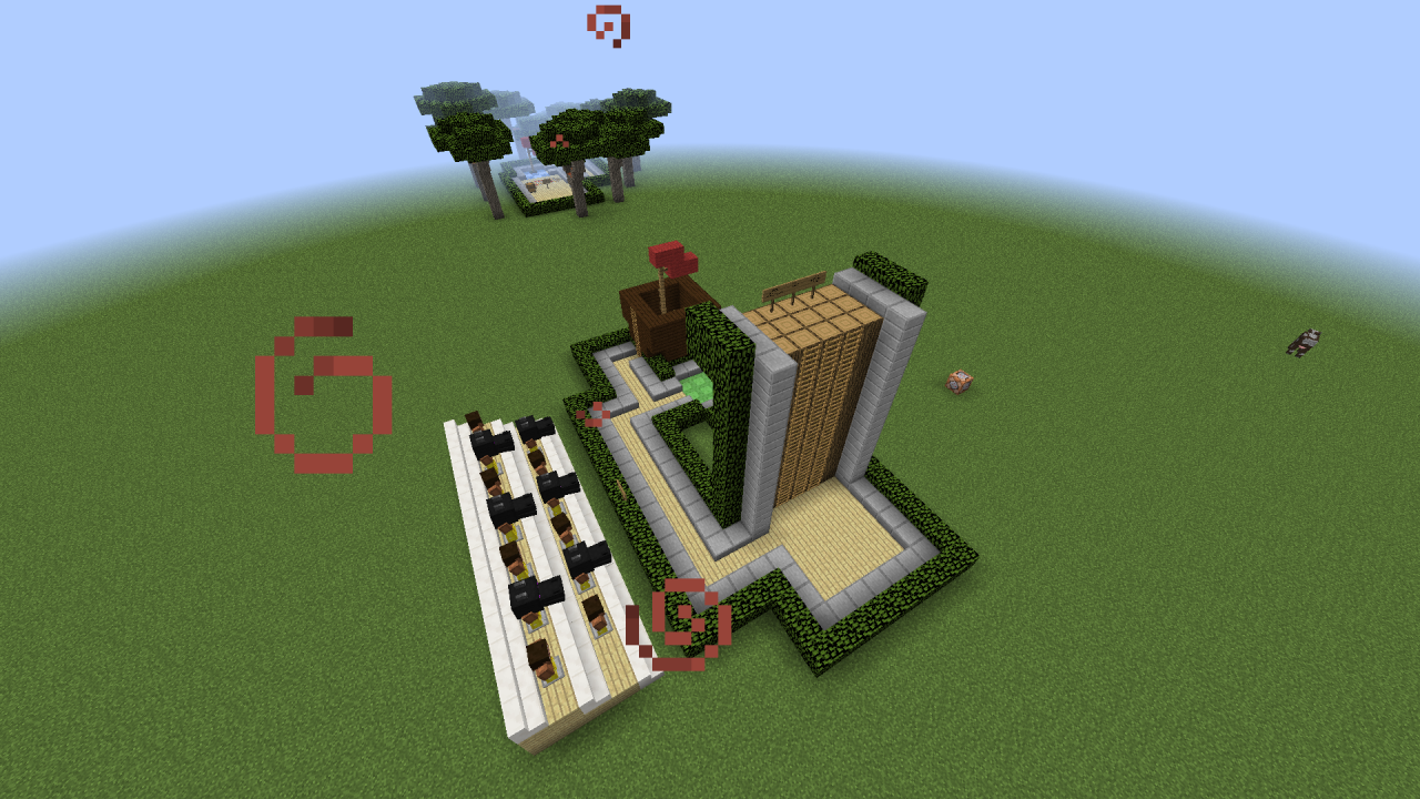 finished the mini-golf Minecraft Map