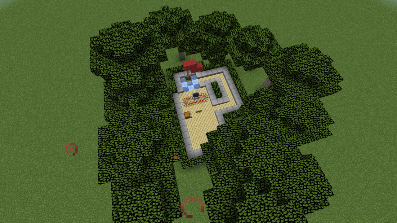 finished the mini-golf Minecraft Map