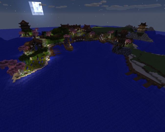 Japanese Island Village Minecraft Map