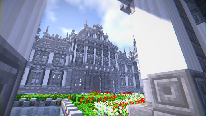 Classical-renaissance palace. Minecraft Map