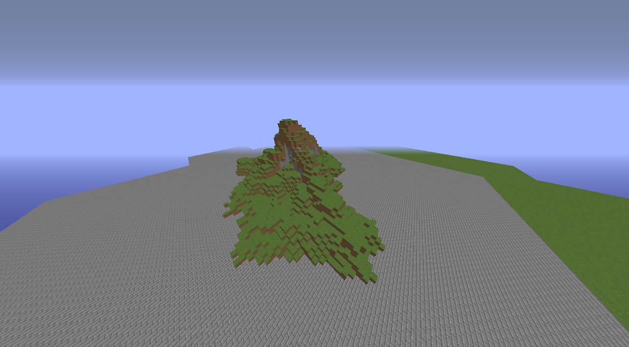 First mountain! Minecraft Map