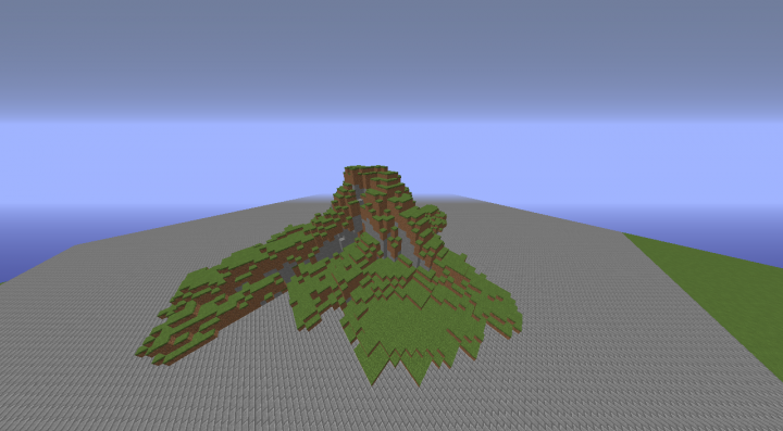 First mountain! Minecraft Map