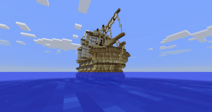 Heavy Sailing Warship Minecraft Map