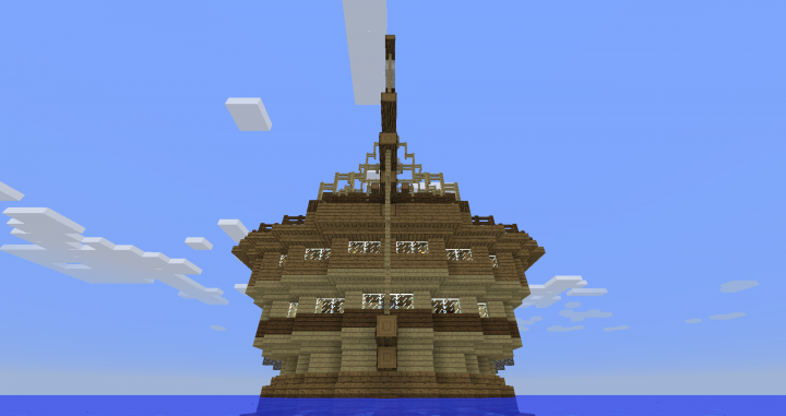 Heavy Sailing Warship Minecraft Map