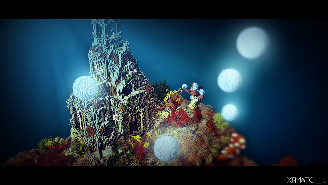 Exolinus - Capitol of Atlantis (New Render) Minecraft Map