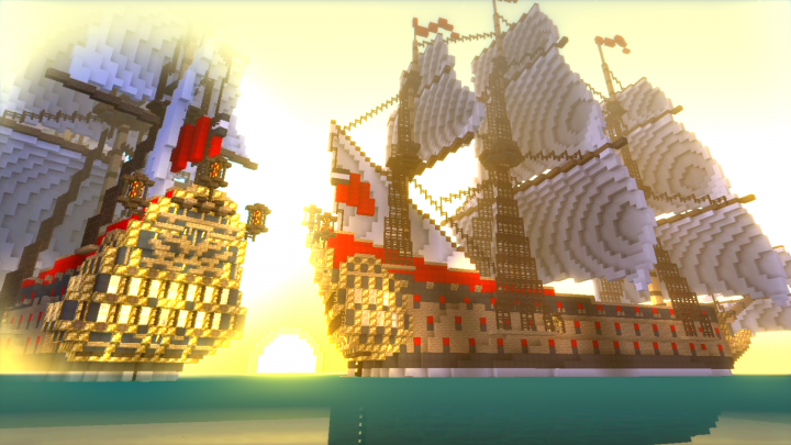 Ship of the line [ Golden Shield ] Minecraft Map