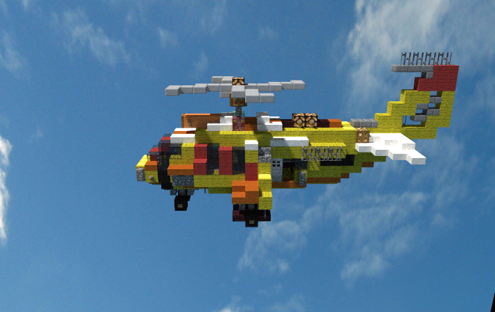 B-79 Helicopter by Ouranos/DreamAirship Minecraft Map