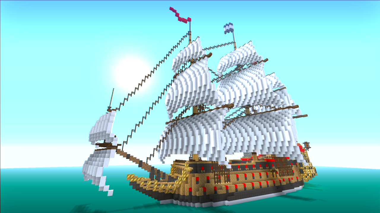 Ship of the line [ Golden Shield ] Minecraft Map