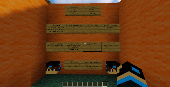 Unlock 2 Minecraft Map