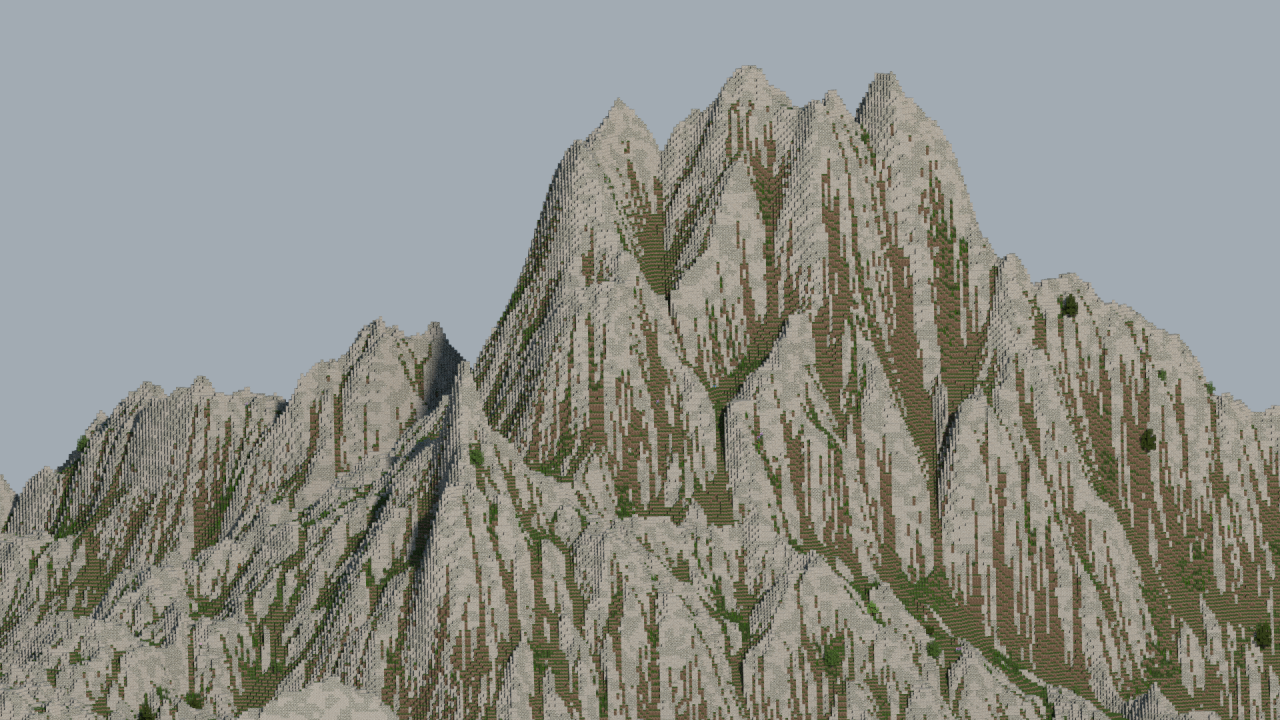 Realistic Mountain Minecraft Map