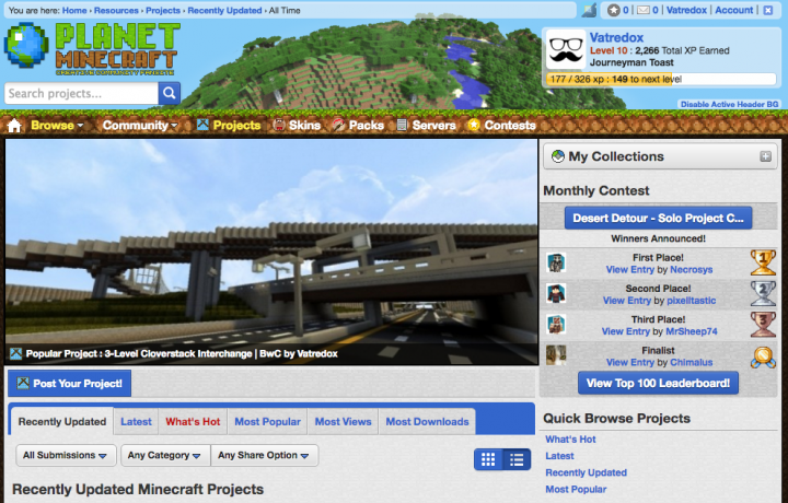 3-Level Cloverstack Interchange | BwC Minecraft Map