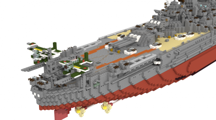 IJN Battleship Yamato Minecraft Map