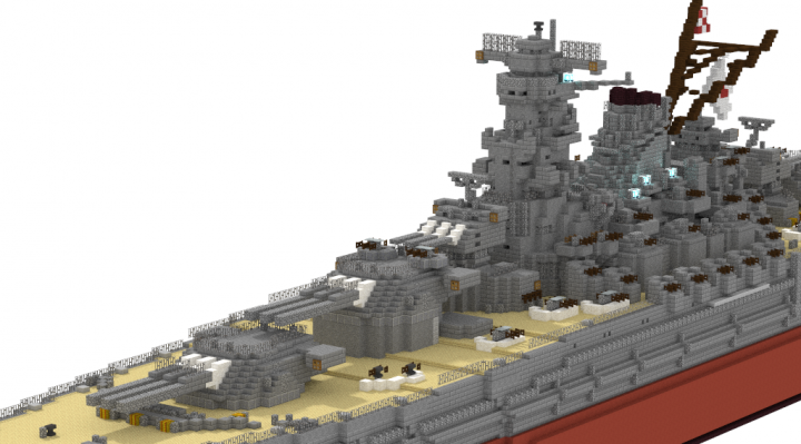 IJN Battleship Yamato Minecraft Map