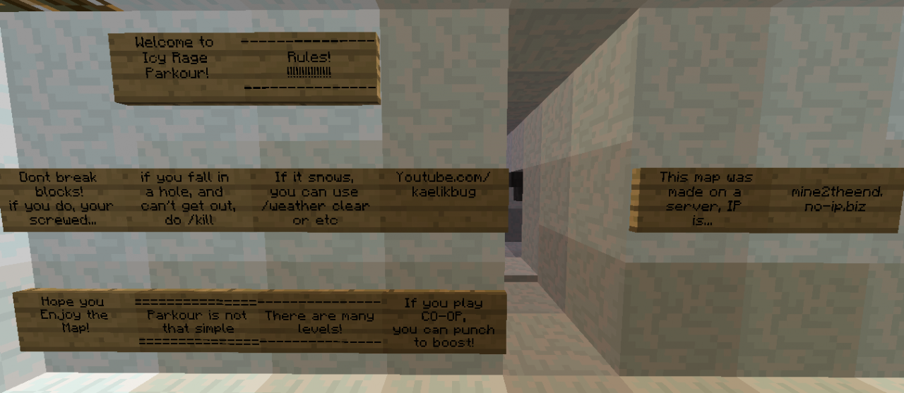 Icy Rage Parkour Minecraft Map