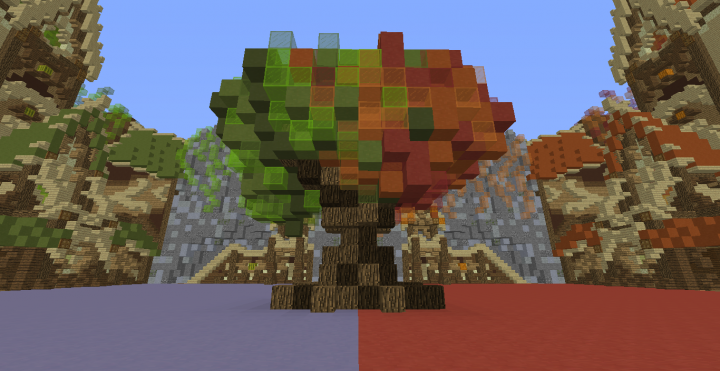 Turf wars arena - Elven life and fire - Ninjo42 Minecraft Map