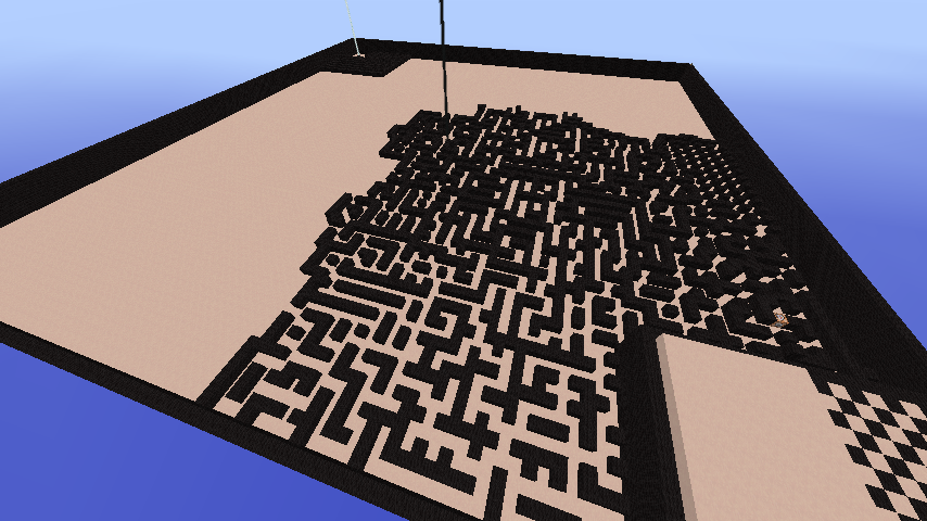 Black White Mega Maze ~ Still Works Minecraft Map
