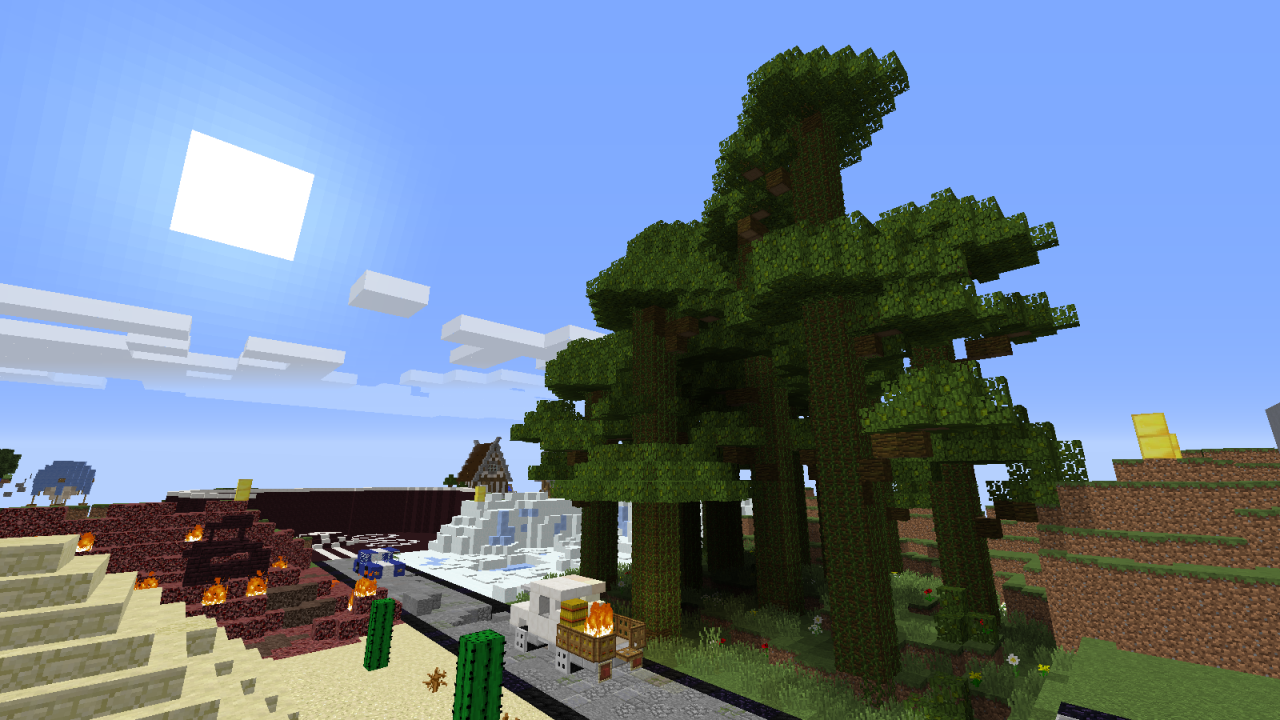 pvp arena with spawn Minecraft Map