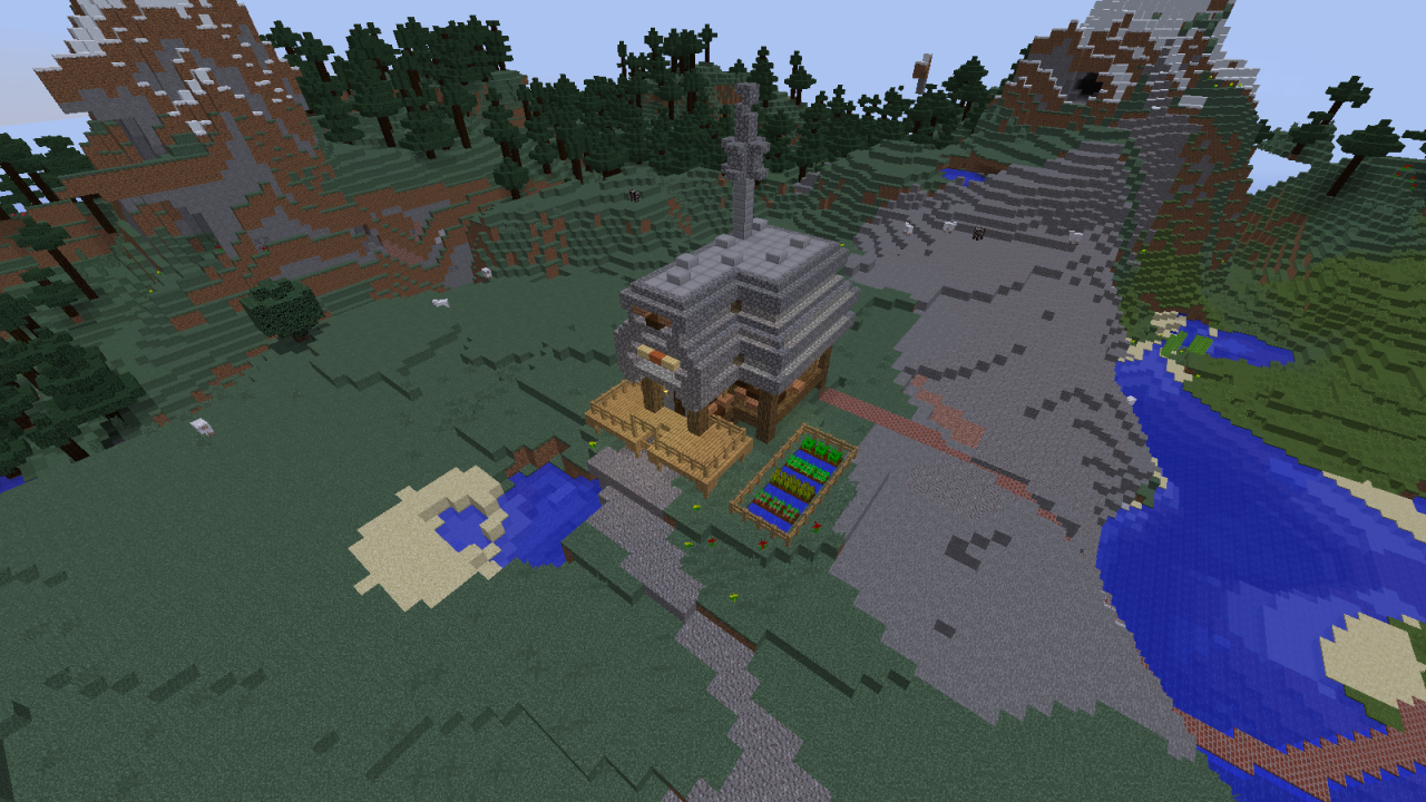 Basic survival start. Minecraft Map