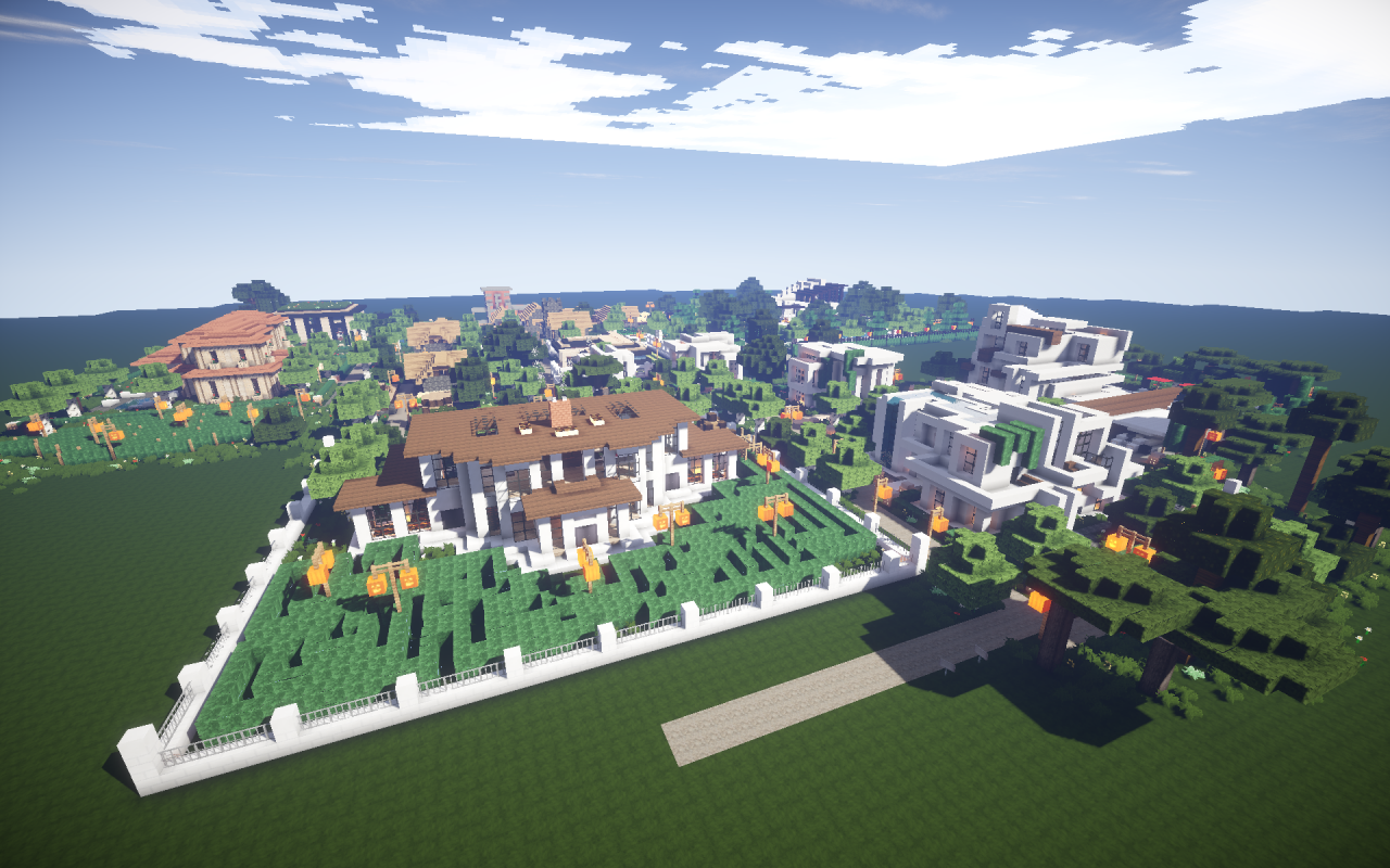 Modern village №3 New house after 2 years XD Minecraft Map